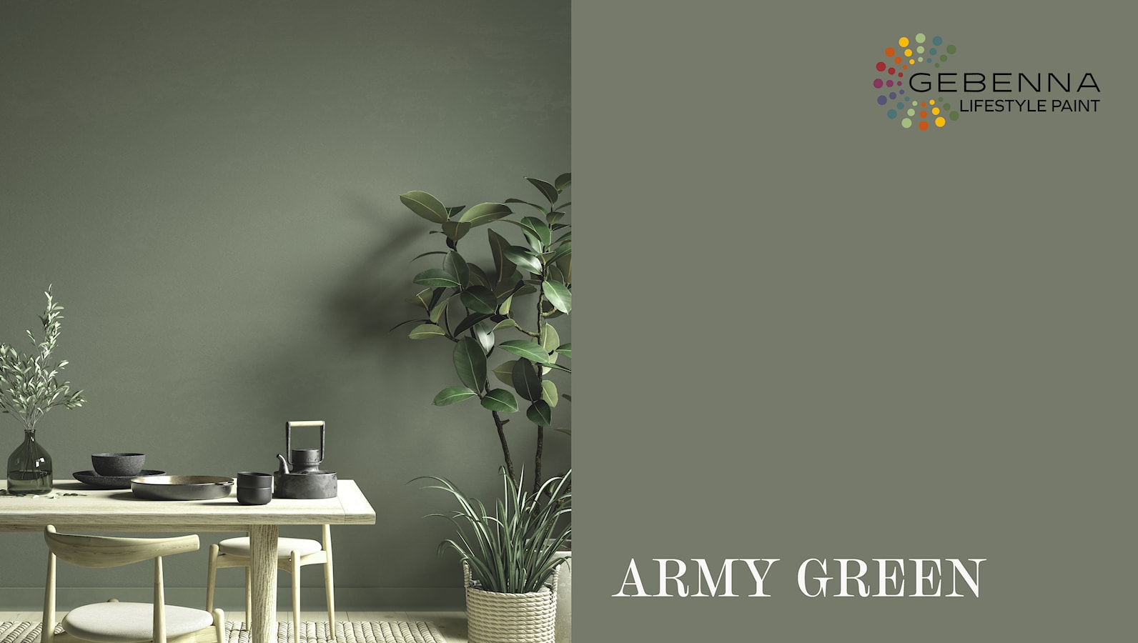 Gebenna Veggmaling: Army Green Fargeprøve for 69,00 NOK | no. 4469p09 ...